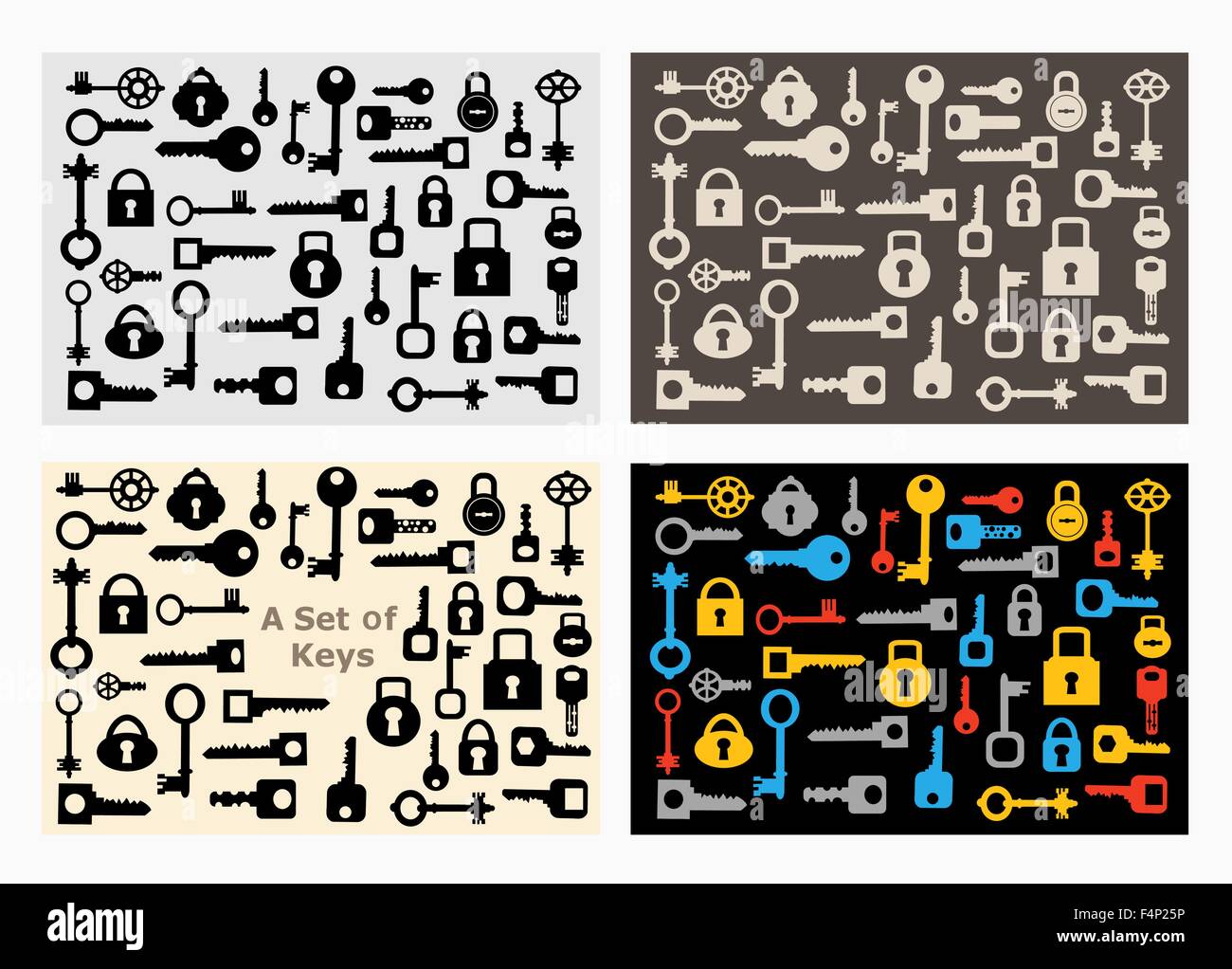 Set of locks Stock Vector Image & Art - Alamy