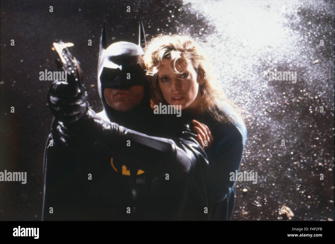 Michael Keaton, Kim Basinger / Batman 1989 directed by Tim Burton Stock ...