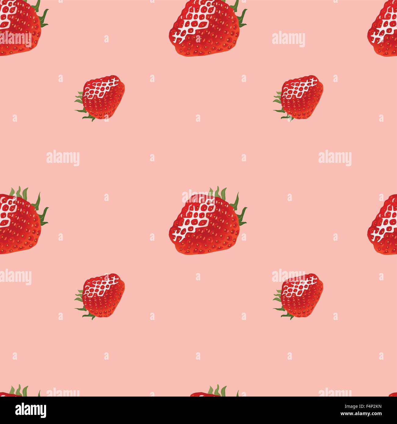 Seamless pattern with strawberry Stock Vector Image & Art - Alamy