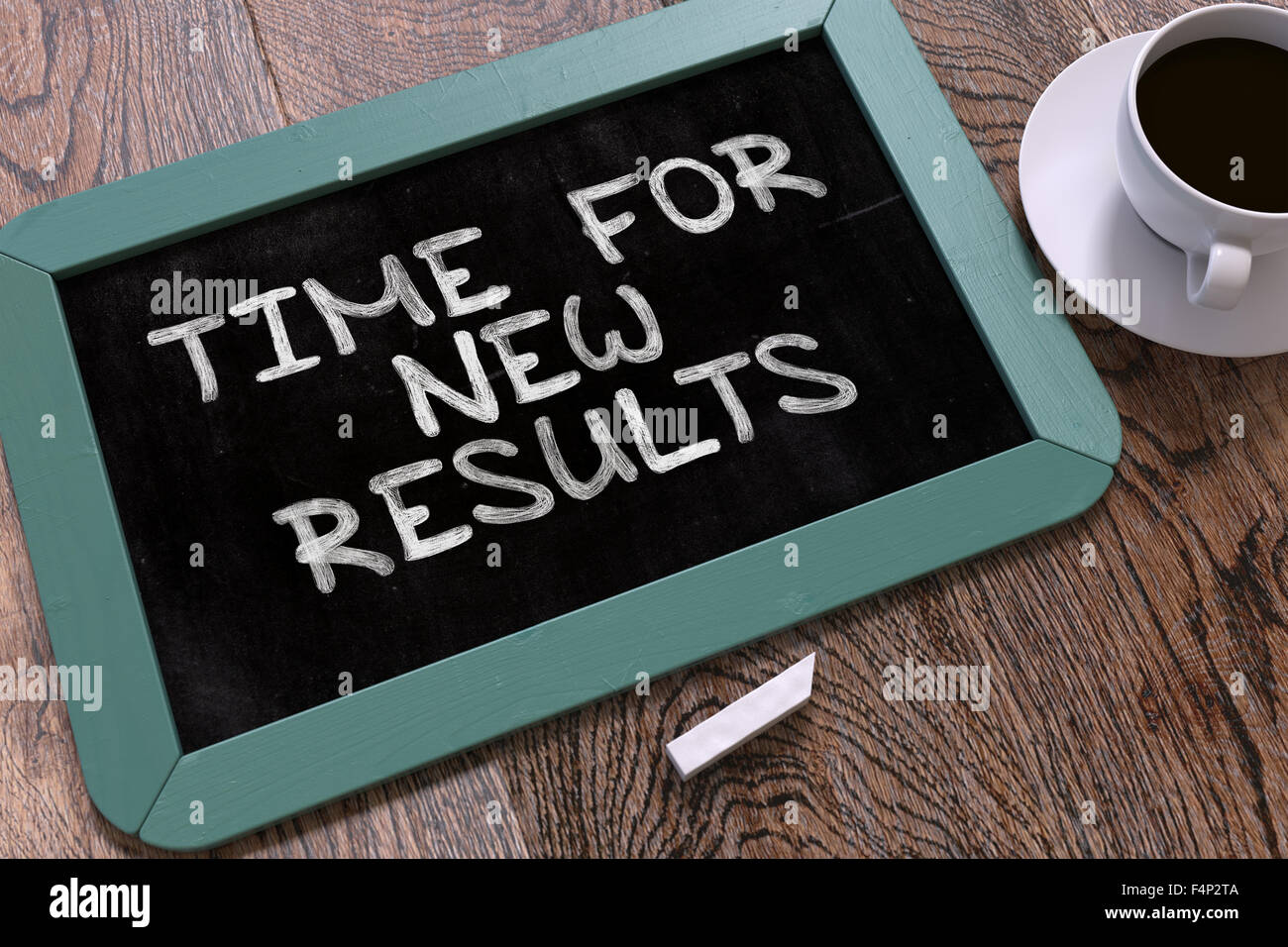 Time for New Results. Time Concept. Motivational Quote Hand Drawn on ...