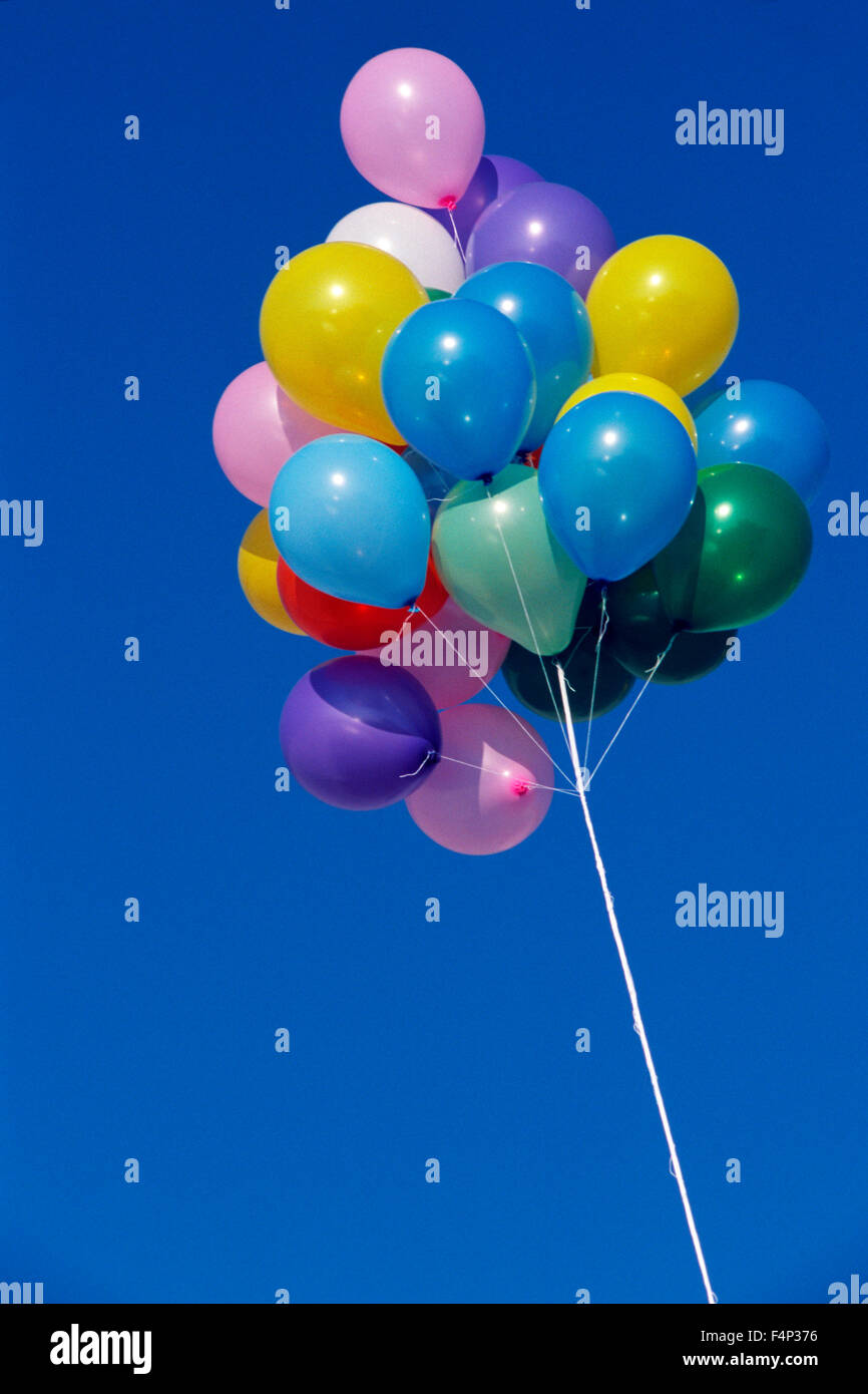 A Bunch of Balloons Stock Photo - Alamy