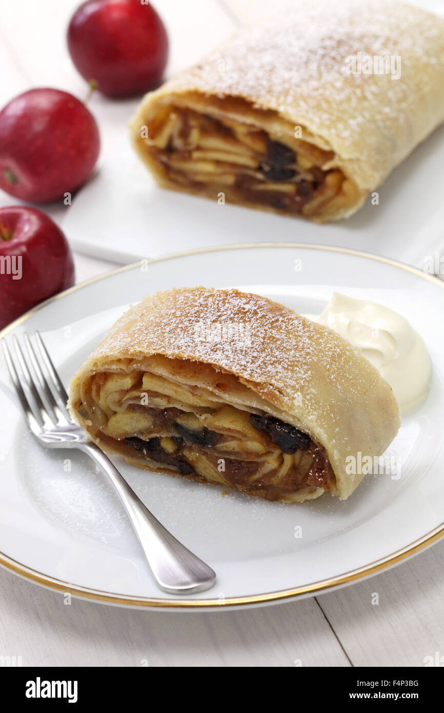 Viennese strudel apple classic hi-res stock photography and images - Alamy