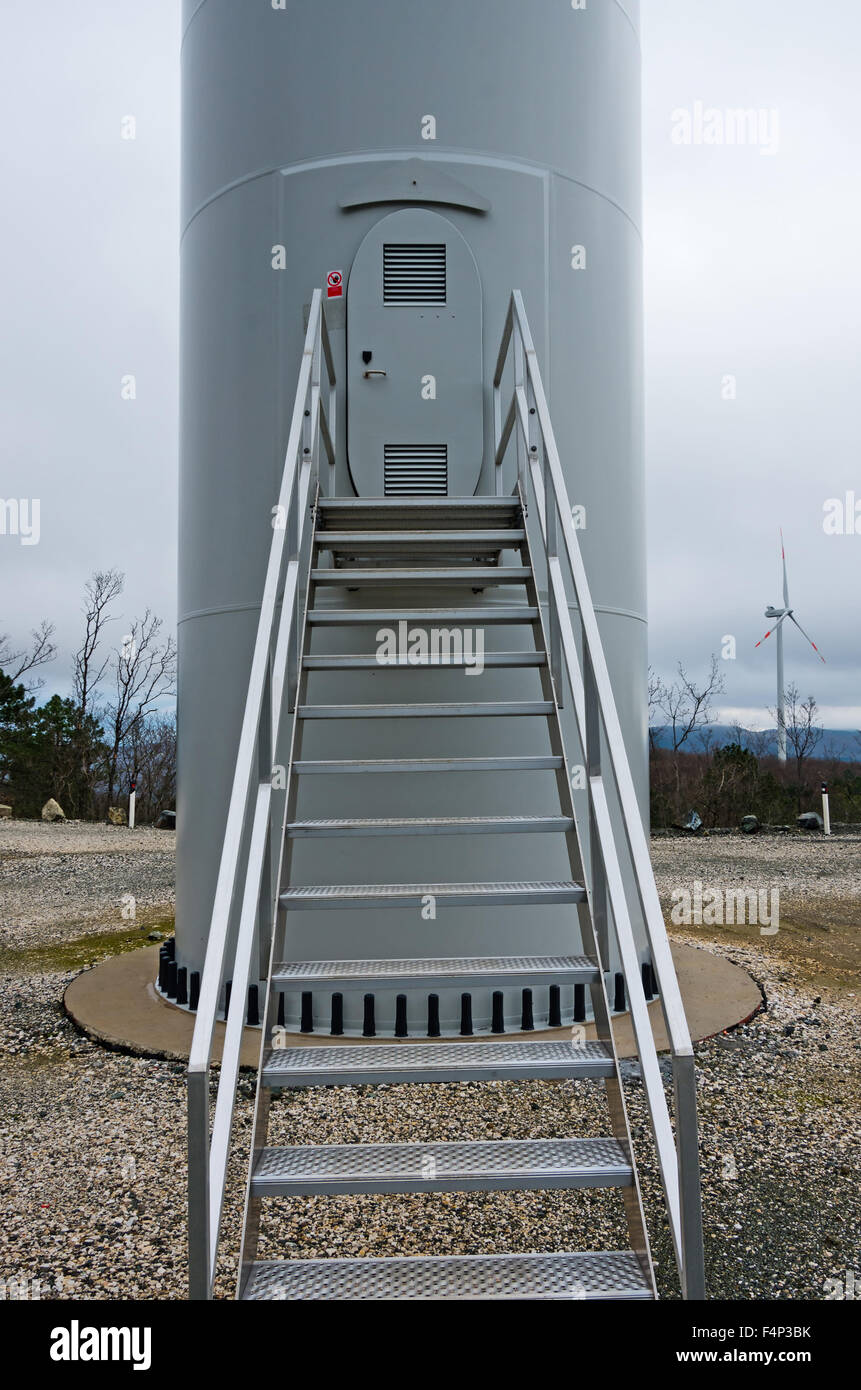 Entrance wind turbine tower hi-res stock photography and images - Alamy