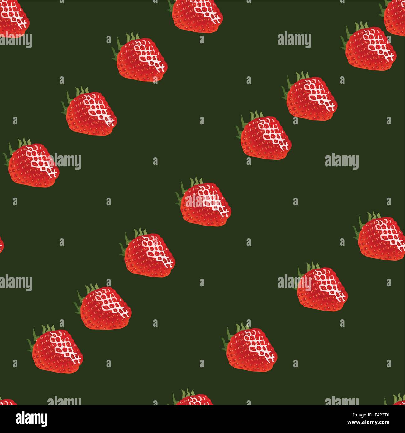 Seamless pattern with strawberry Stock Vector Image & Art - Alamy