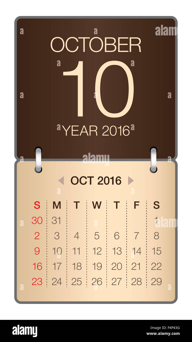 Number 10 calendar hi-res stock photography and images - Alamy