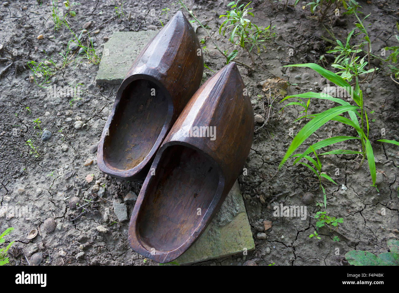 Handmade wooden clogs Stock Photo - Alamy