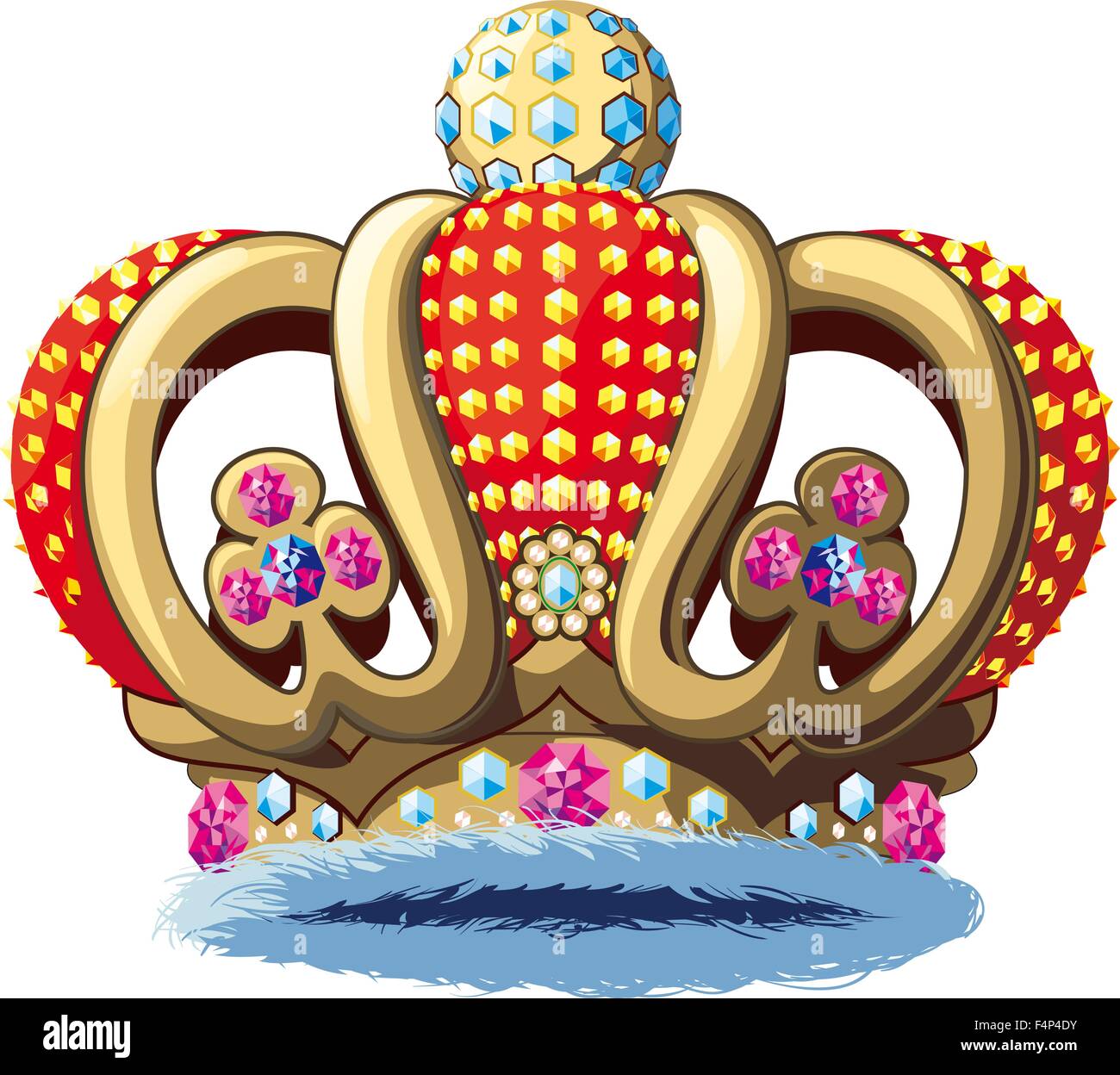 Gold royal king crown hi-res stock photography and images - Alamy