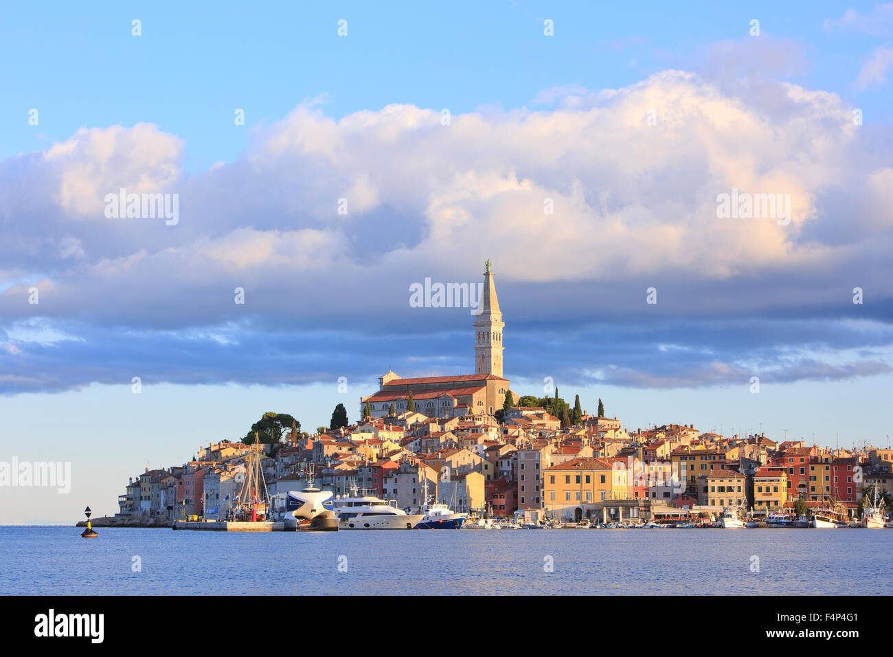 Panoramic view of Rovinj - Rovigno, Croatia in the early morning Stock ...
