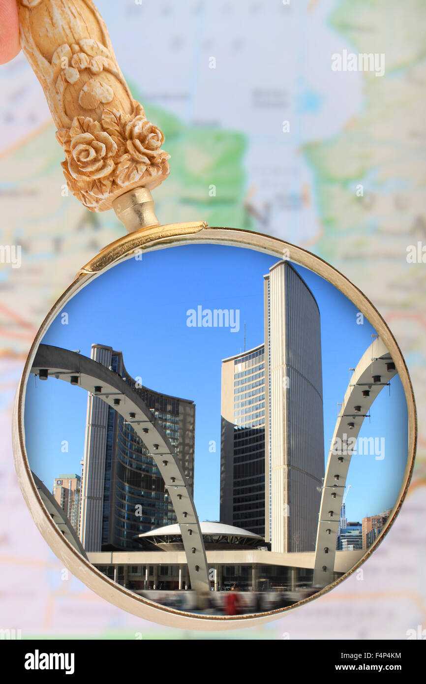 Downtown toronto map hi-res stock photography and images - Alamy