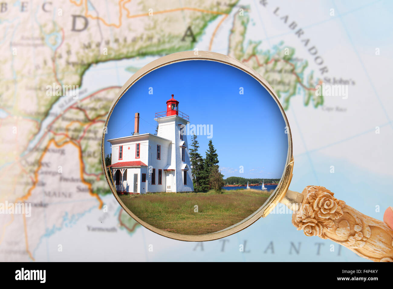 Prince edward island map hi-res stock photography and images - Alamy