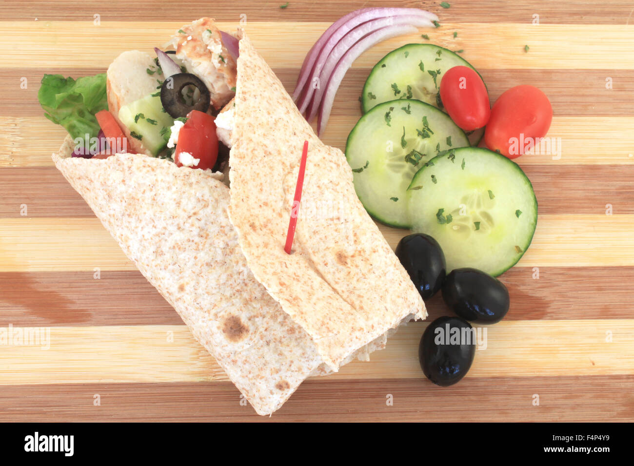 Chicken Wrap Greek Style at Doris Boss blog