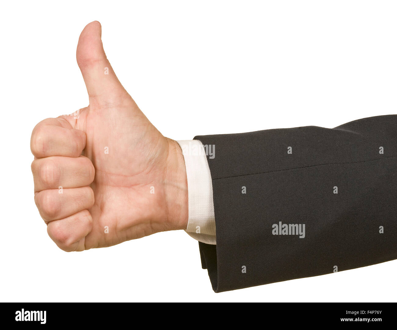 Businessman Thumbs Up Stock Photo - Alamy
