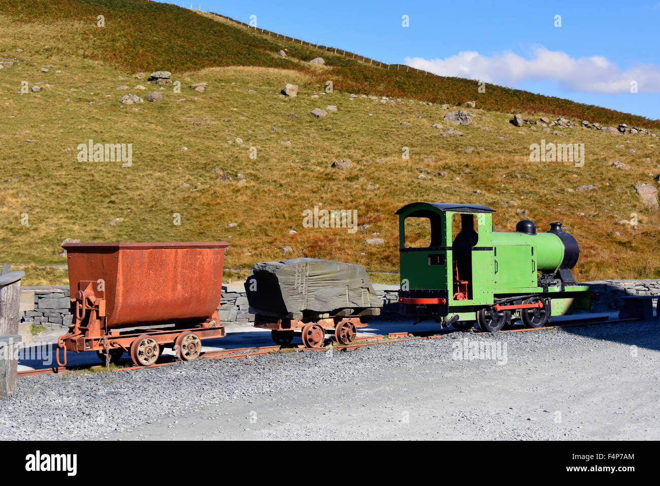 Baguley narrow gauge steam locomotive. Honister Slate Mine, Honister ...