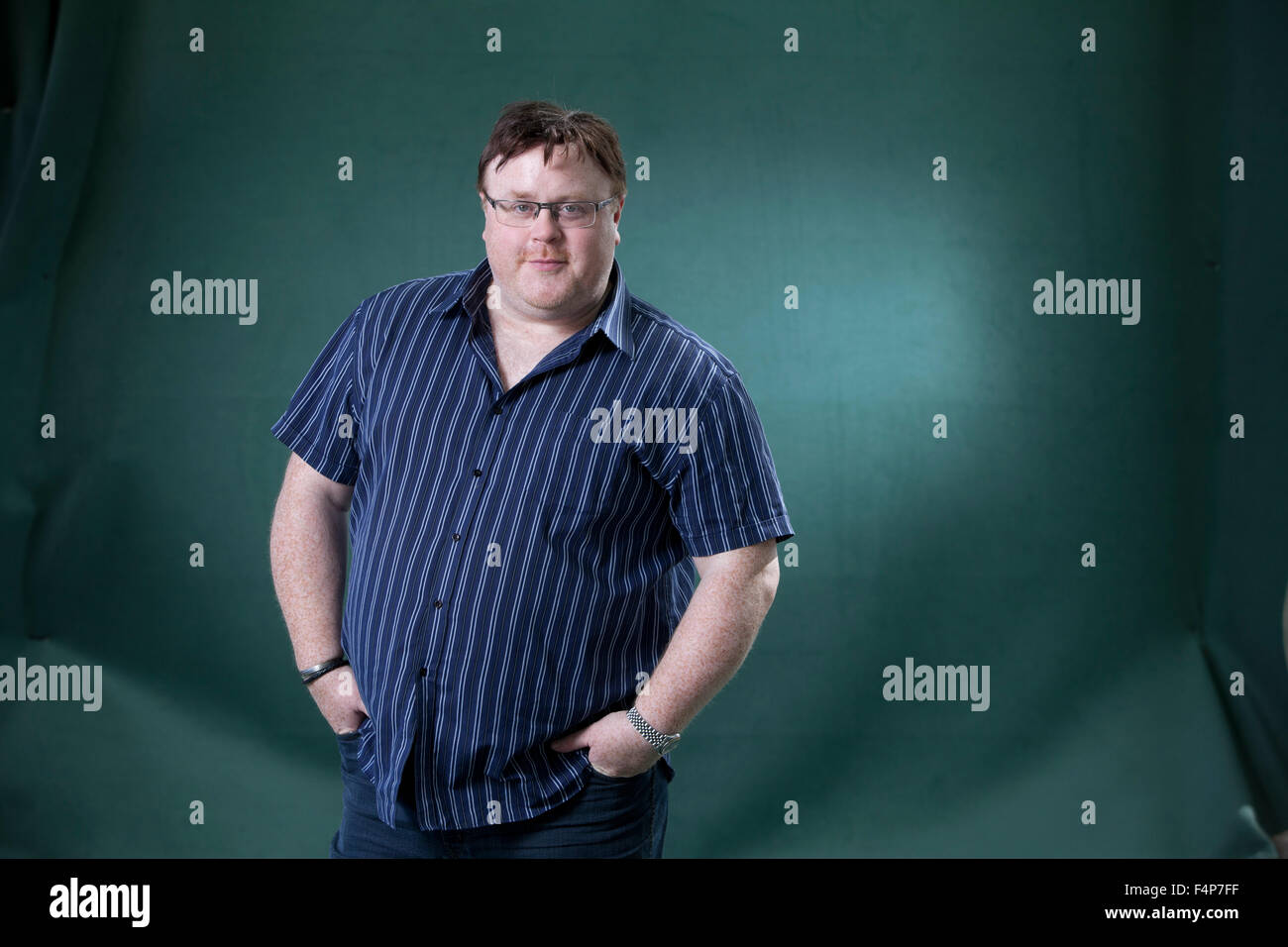 Derek Landy, the Irish author and screenwriter, at the Edinburgh ...