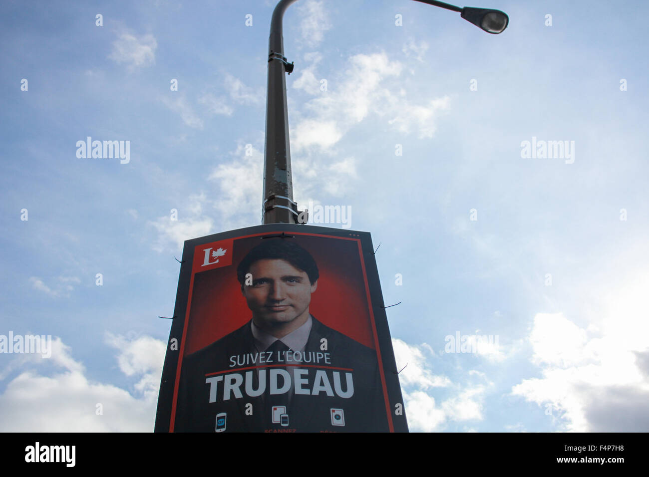 Trudeau campaign posters hi-res stock photography and images - Alamy