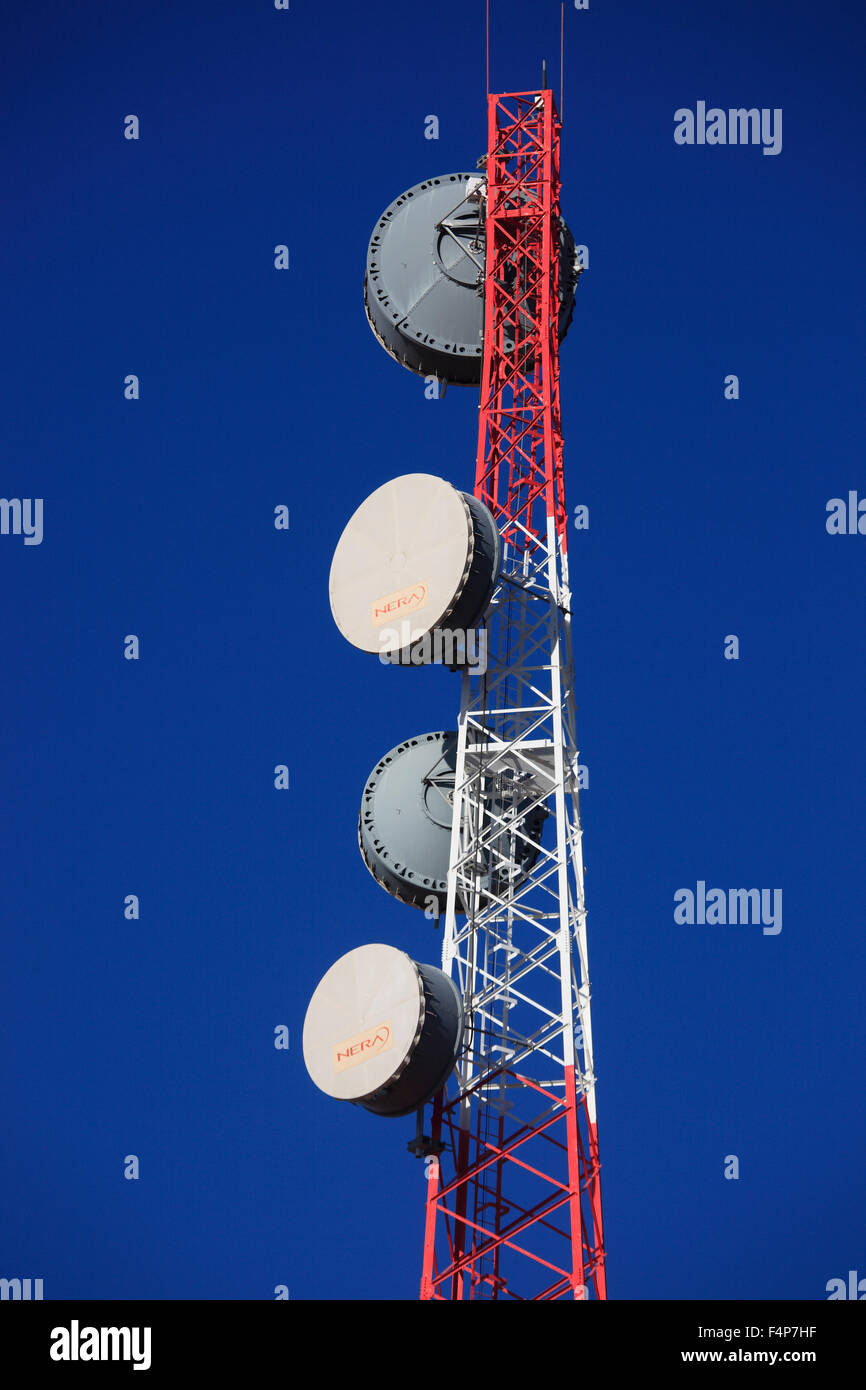 Sendstation in the Jebel Shams, Oman Stock Photo - Alamy
