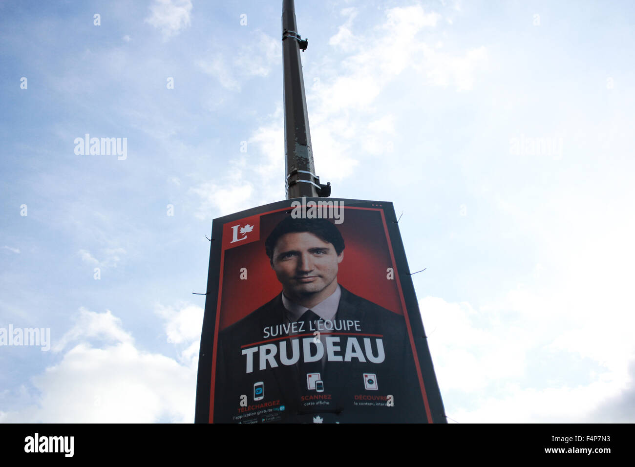 Trudeau campaign posters hi-res stock photography and images - Alamy