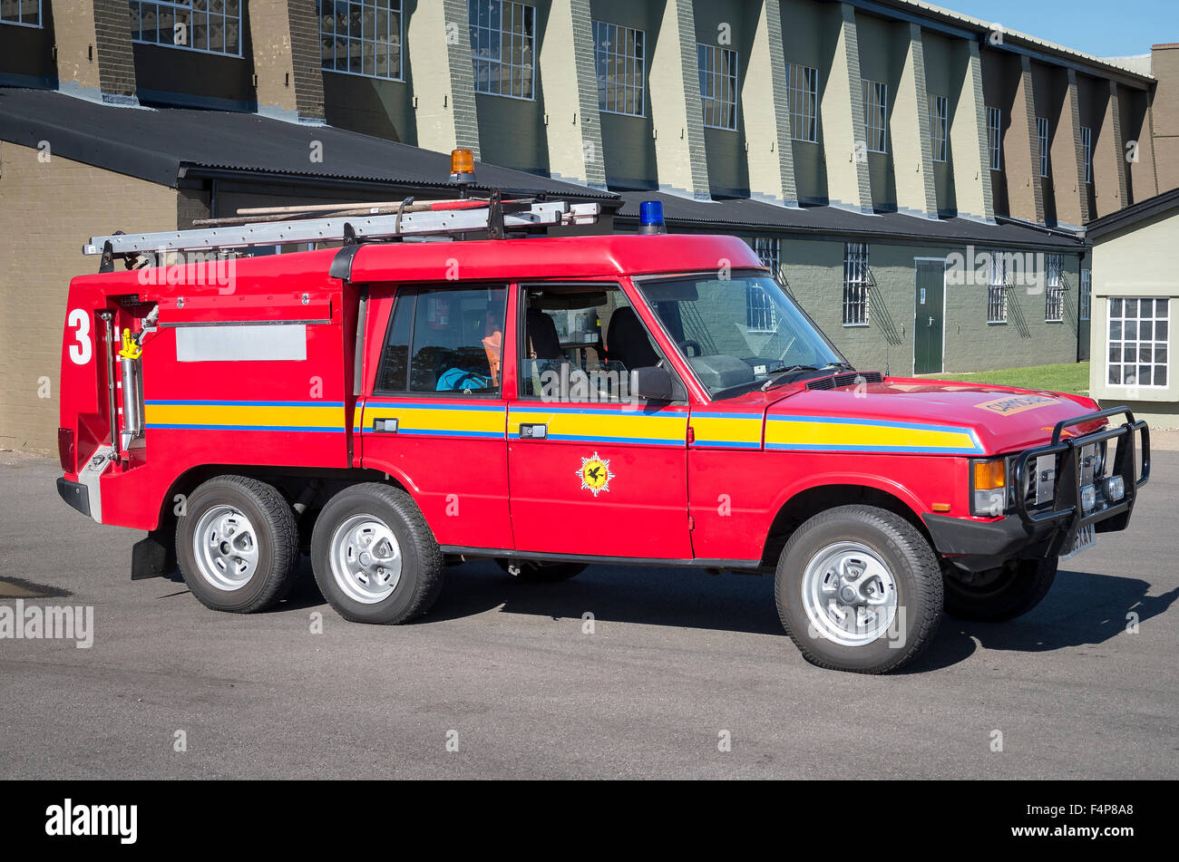 Modified Range RoverCarmichael Airfield Crash Rescue vehicle at Duxford ...