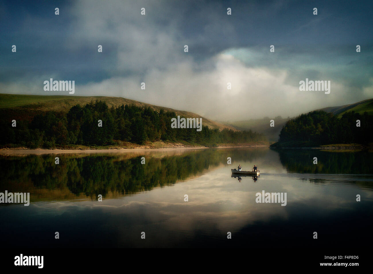 Early morning lake scene Stock Photo - Alamy