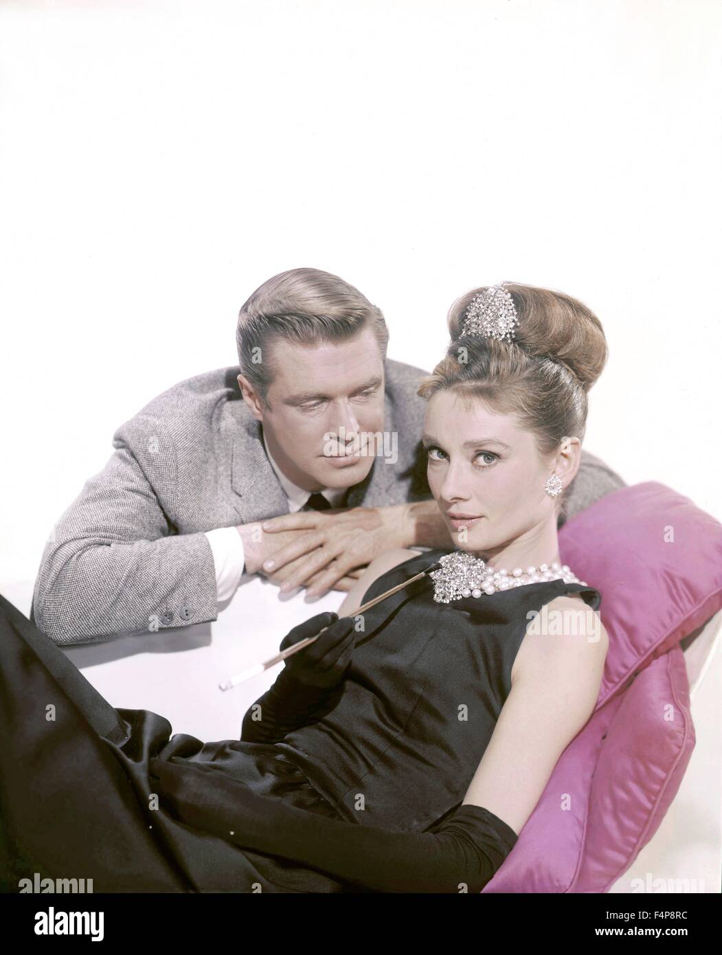 George Peppard, Audrey Hepburn / Breakfast at Tiffany's 1961 directed ...