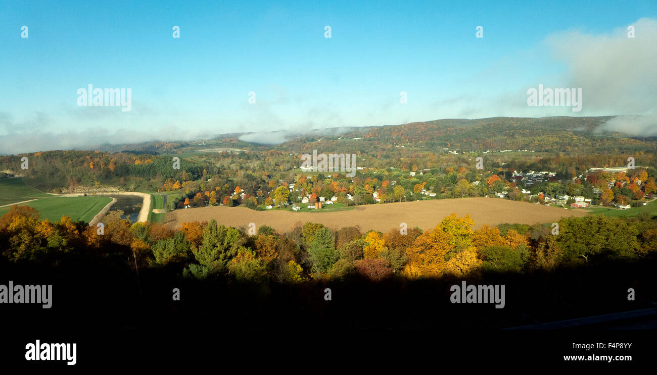 Tioga County Pennsylvania view from highway rest stop Stock Photo - Alamy
