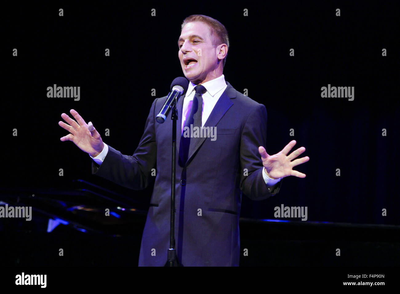Ny, NY, USA. 17th Oct, 2015. Tony Danza performs at Symphony Space ...