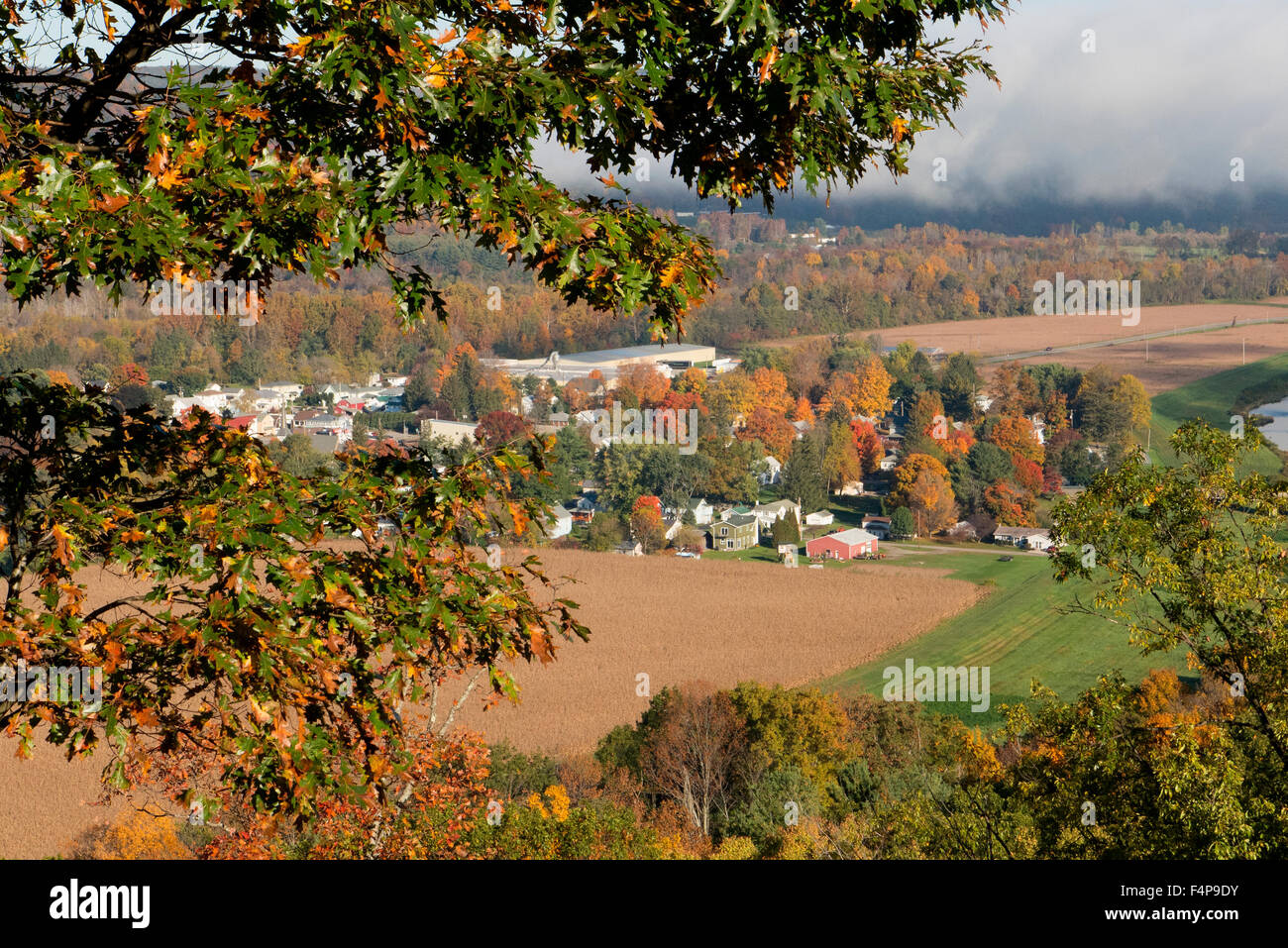 Tioga County Pennsylvania view from highway rest stop Stock Photo - Alamy