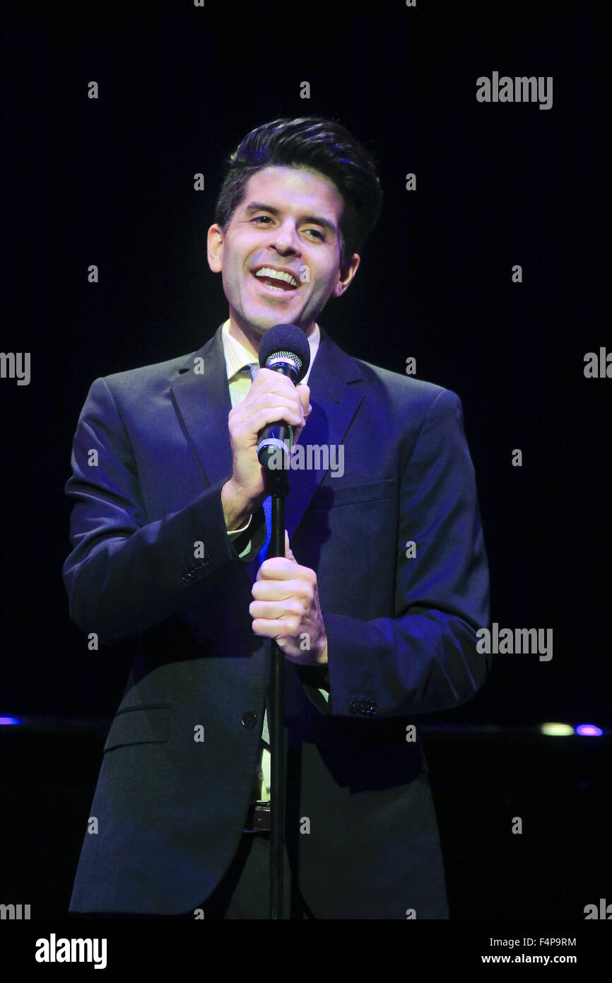 Ny, NY, USA. 17th Oct, 2015. Sacha performs at Symphony Space during ...