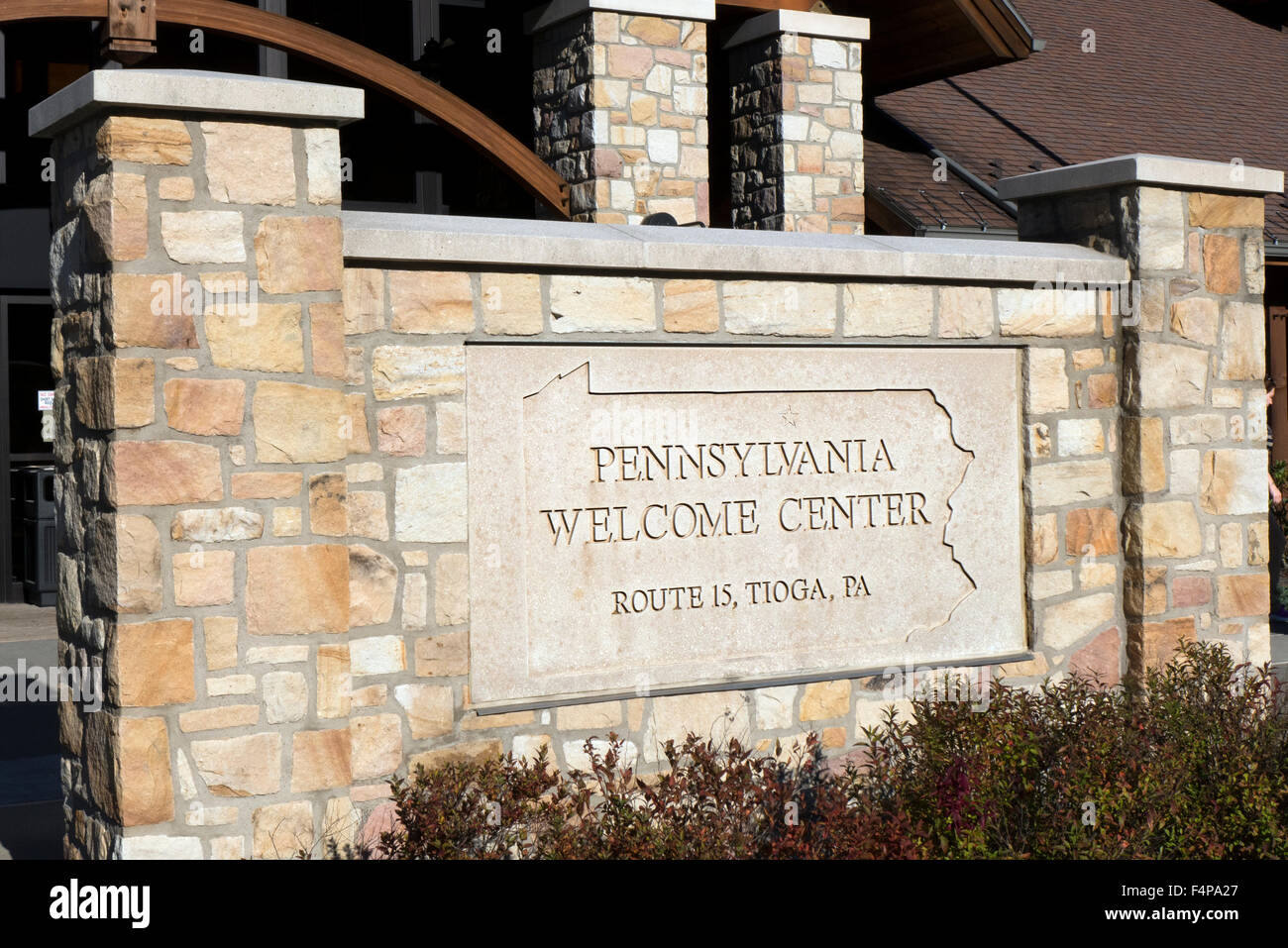 Tioga County Pennsylvania view from highway rest stop Stock Photo - Alamy