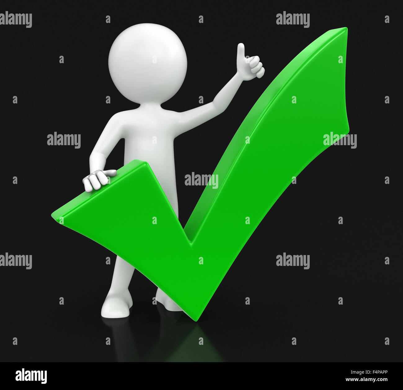 Man and check (clipping path included Stock Photo - Alamy