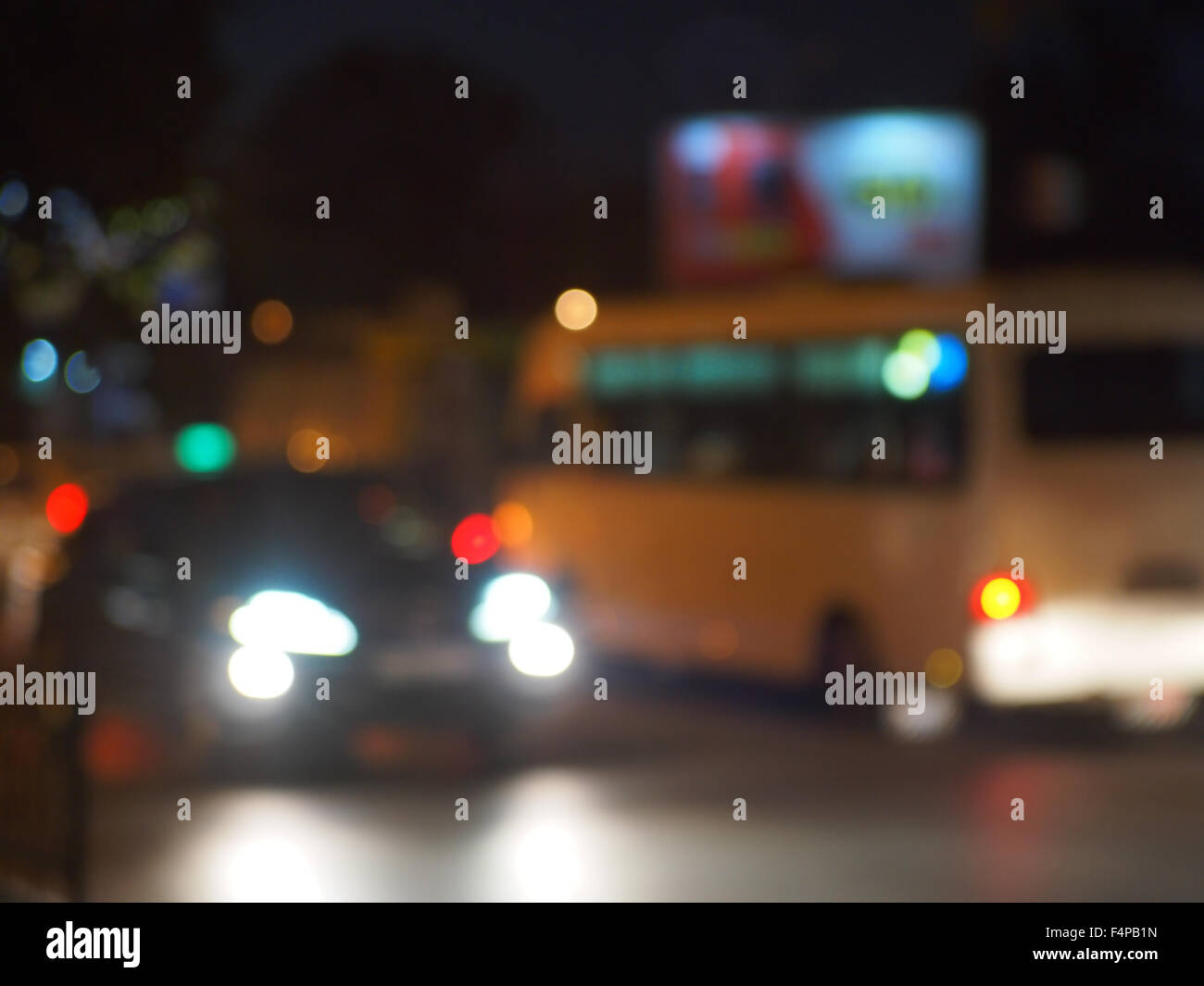 Bus headlights night hi-res stock photography and images - Alamy