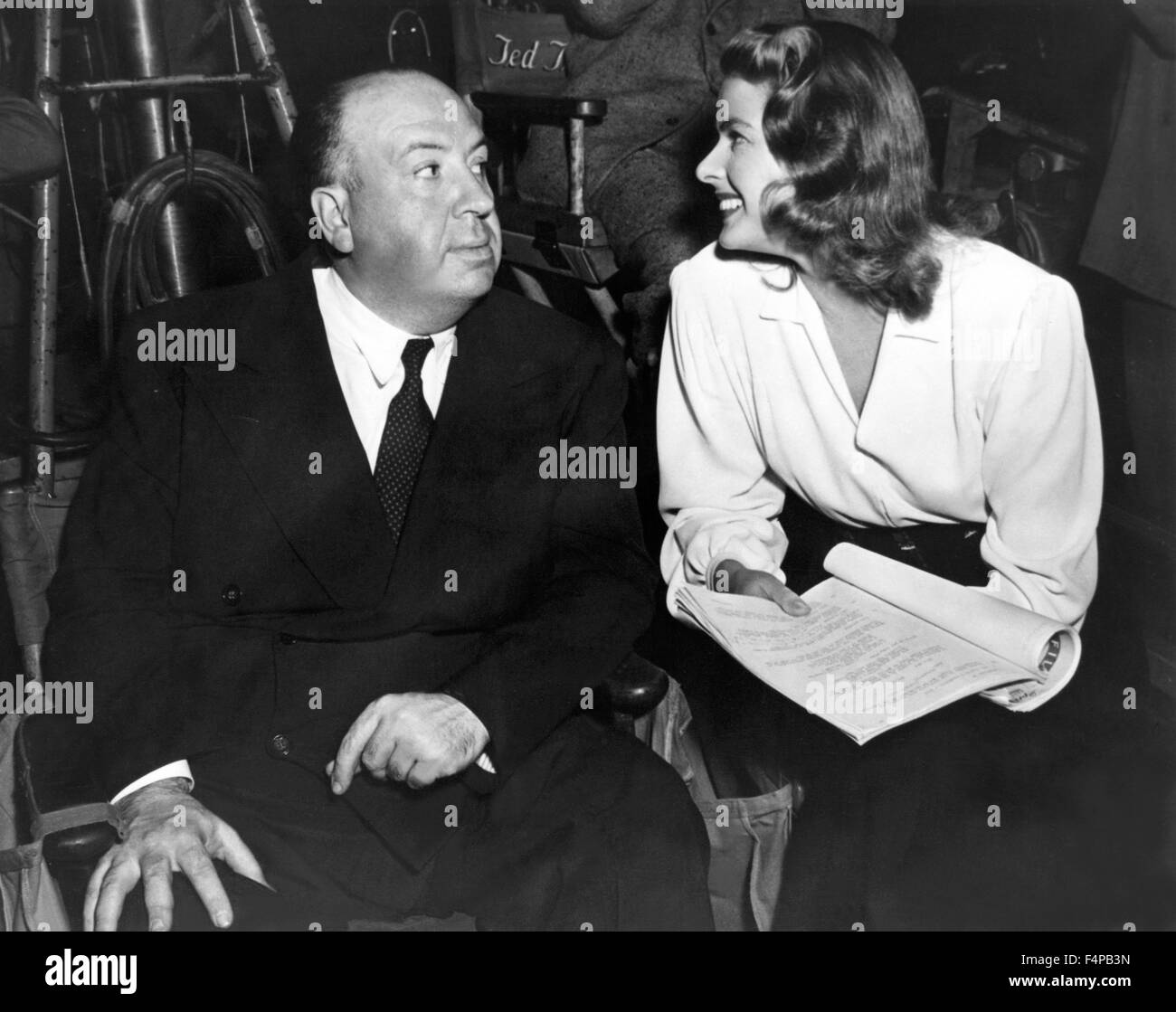 Movie set on set Black and White Stock Photos & Images - Alamy