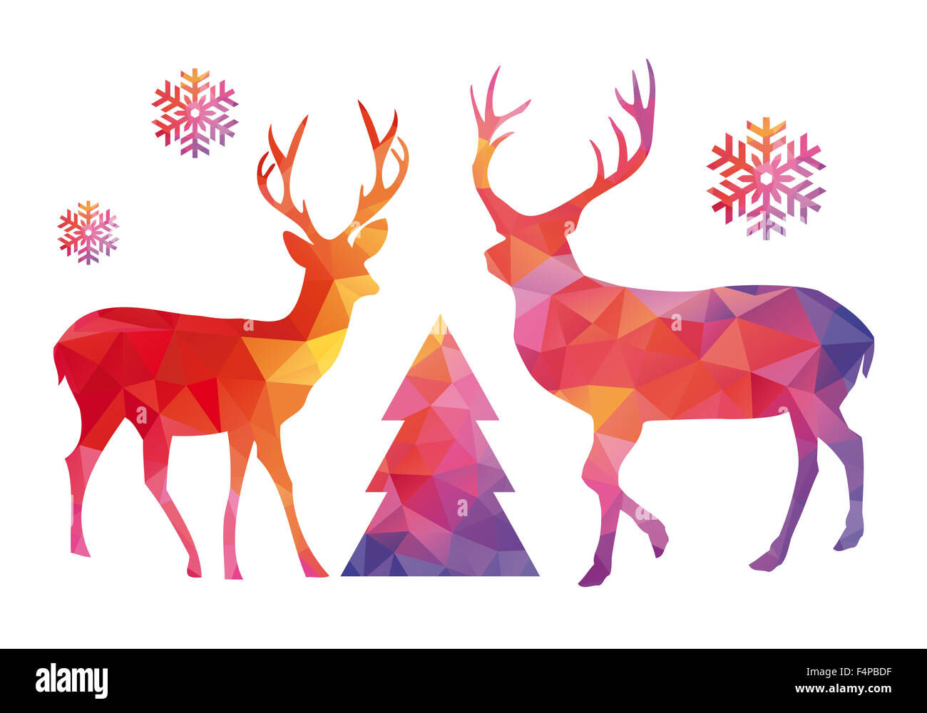 Deer low poly design triangle hi-res stock photography and images - Alamy