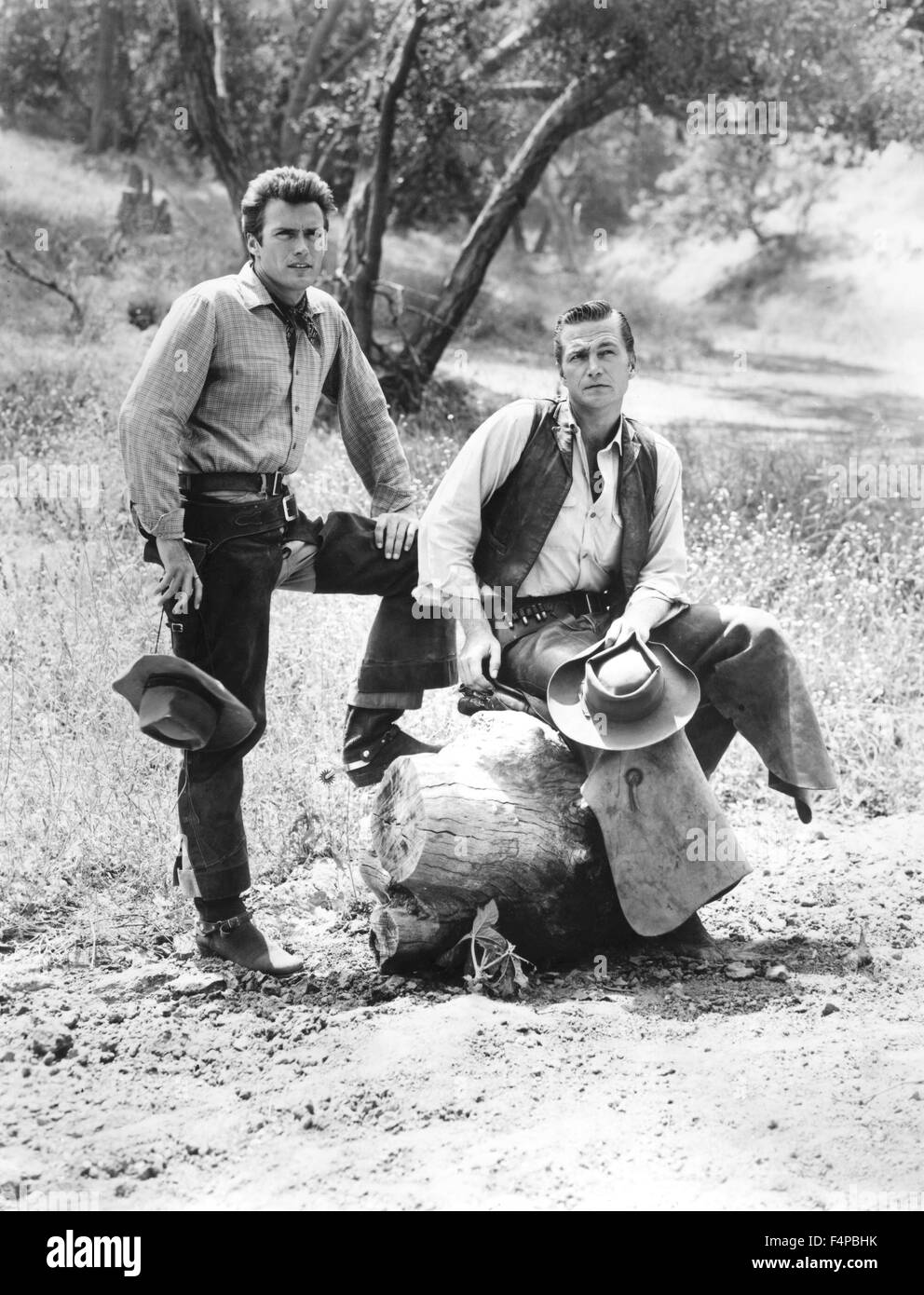 Clint Eastwood, Eric Fleming / Rawhide T.V. 1959 Stock Photo - Alamy