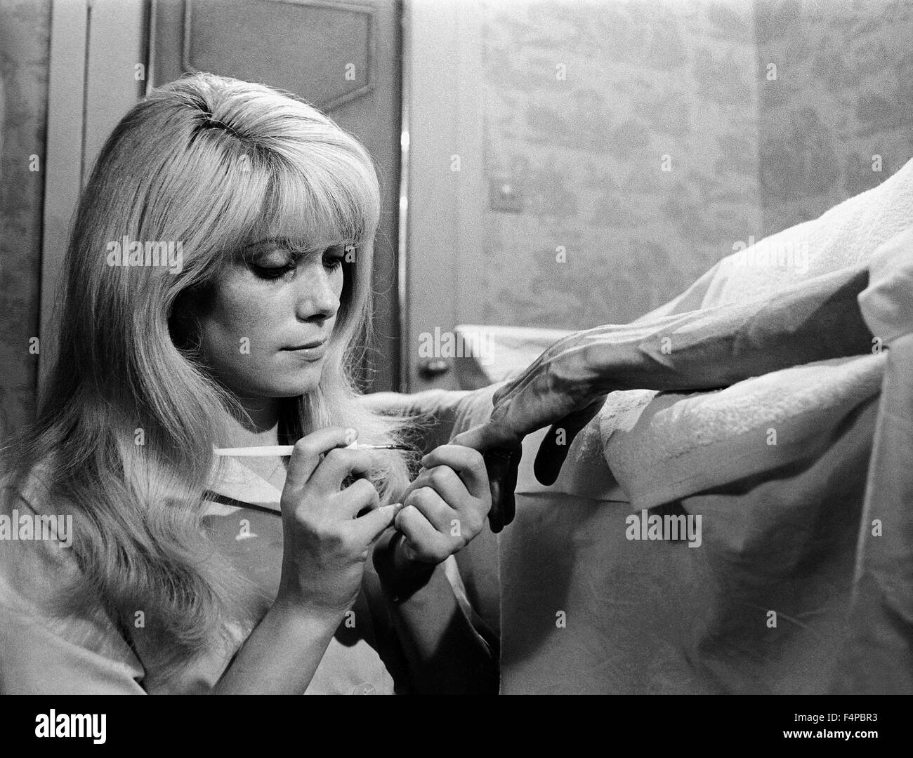 Catherine Deneuve / Repulsion 1965 directed by Roman Polanski Stock ...