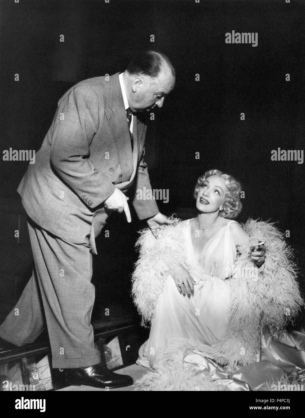 Alfred Hitchcock, Marlene Dietrich / Stage Fright 1950 directed by ...