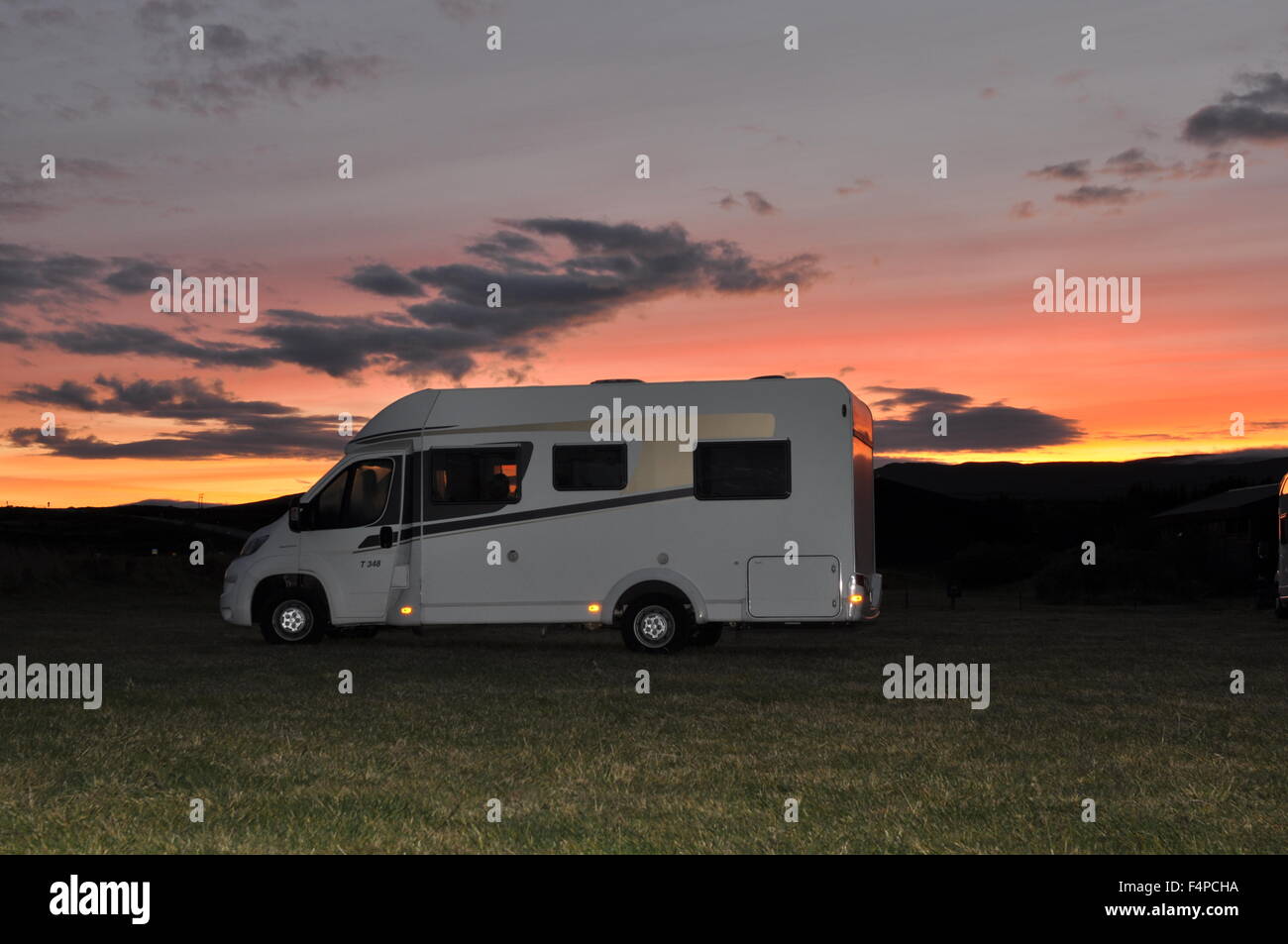 Camper van in Iceland Stock Photo - Alamy