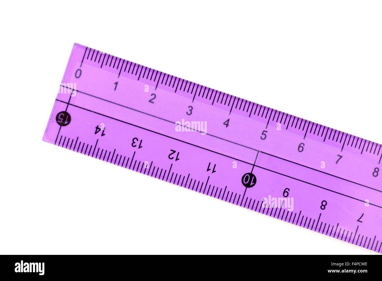 A close up photo of a small ruler Stock Photo - Alamy