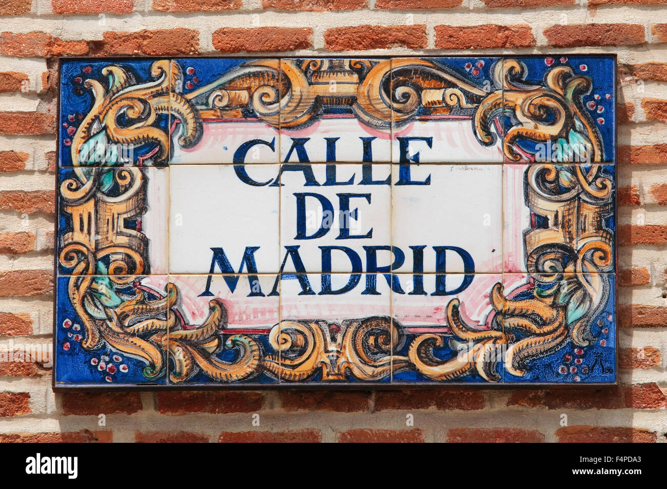 Azulejos street sign hi-res stock photography and images - Alamy