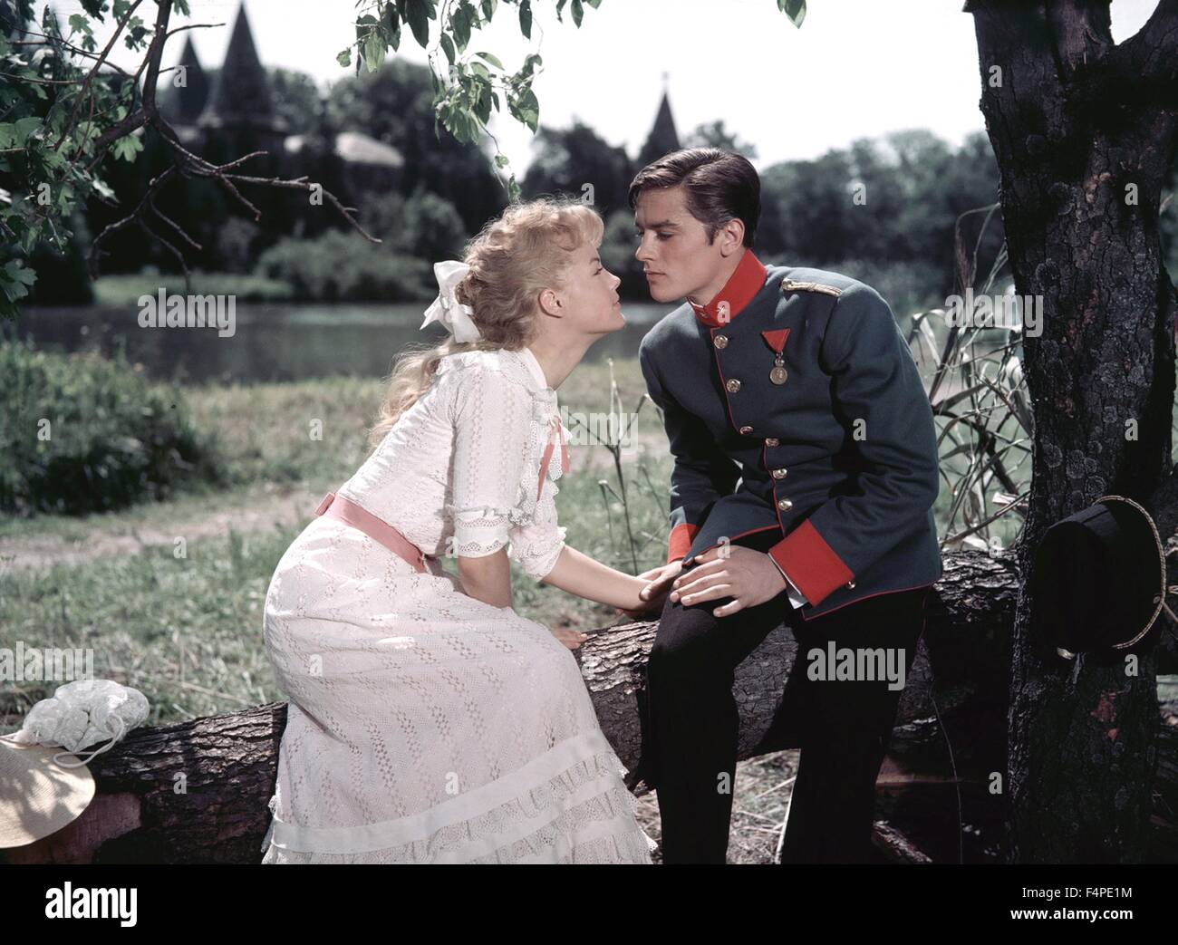 Romy Schneider and Alain Delon / Christine / 1958 directed by Pierre ...