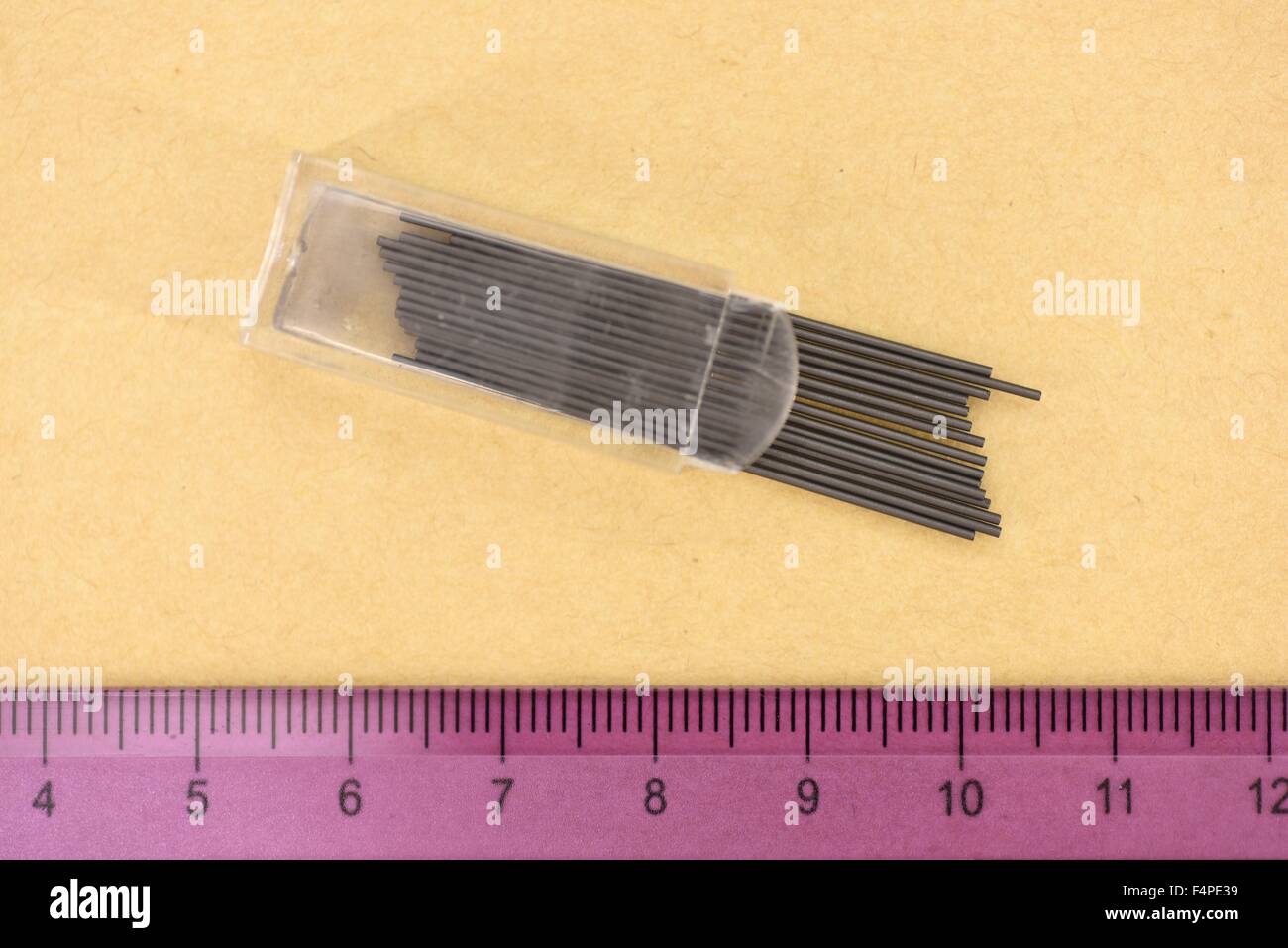 A close up photo of a small ruler as a scale Stock Photo - Alamy