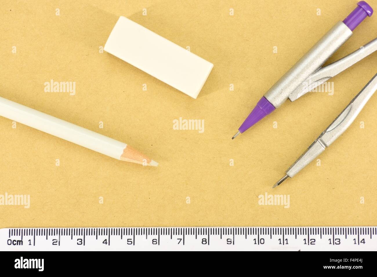 A close up photo of a small ruler Stock Photo - Alamy