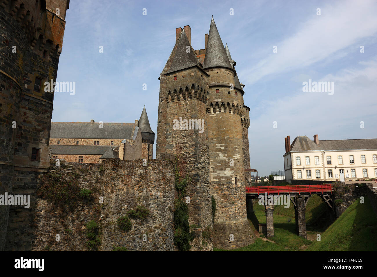 France, Brittany, the medieval castle of Vitre Stock Photo - Alamy