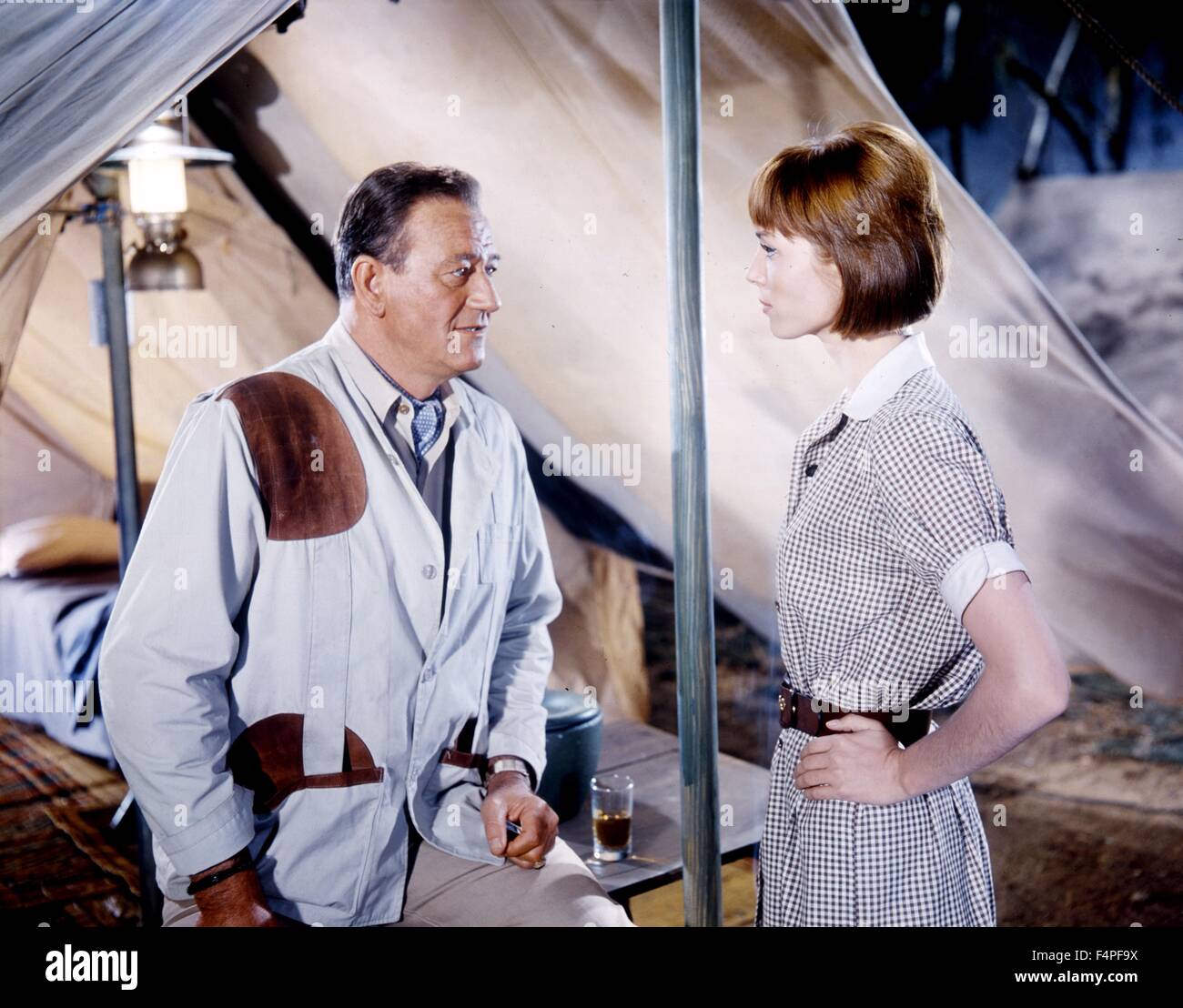 John Wayne and Elsa Martinelli / Hatari !/ 1962 directed by Howard ...
