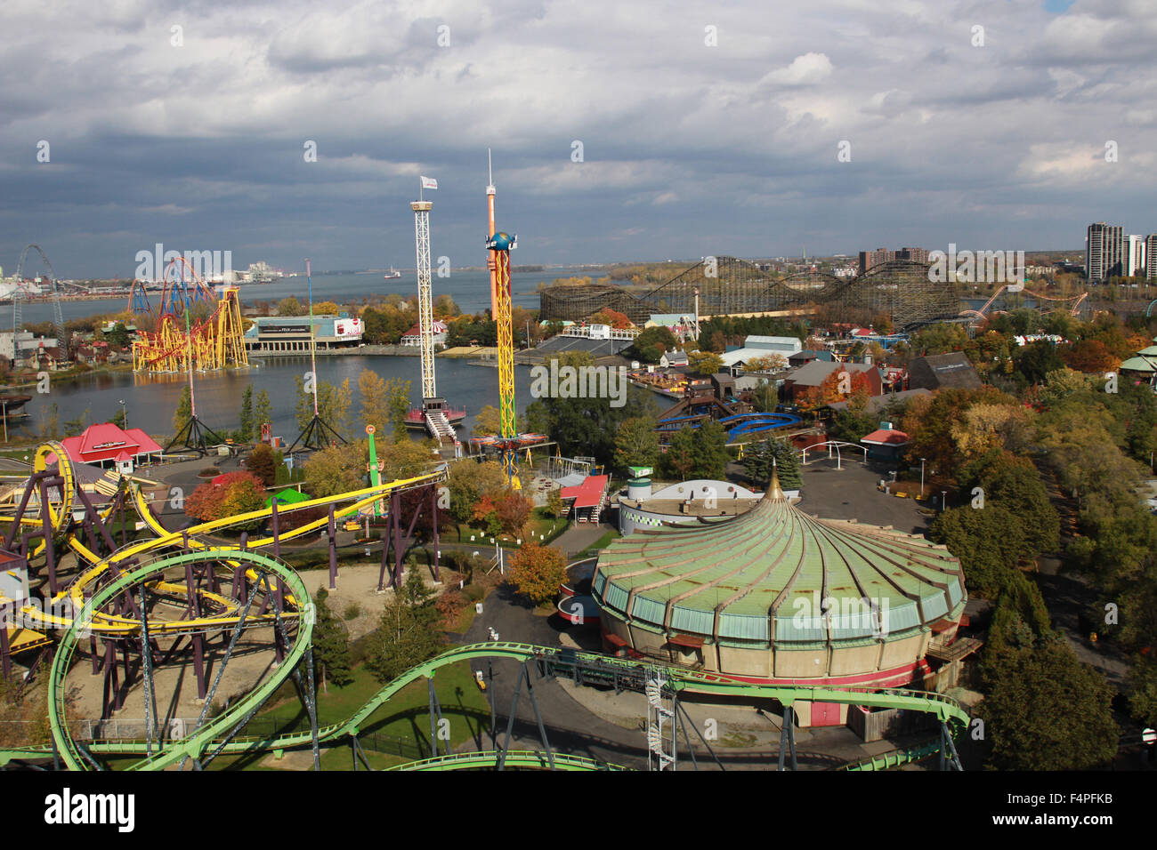 La Ronde Amusement park In Montreal, Quebec Stock Photo - Alamy