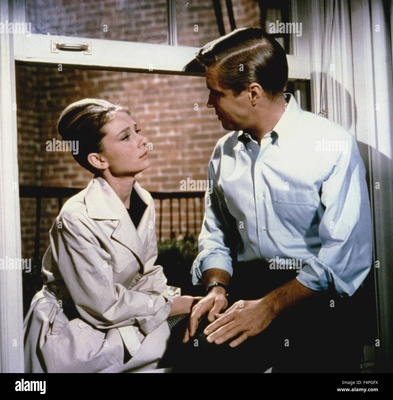 Audrey Hepburn and George Peppard / Breakfast at Tiffany's / 1961 ...