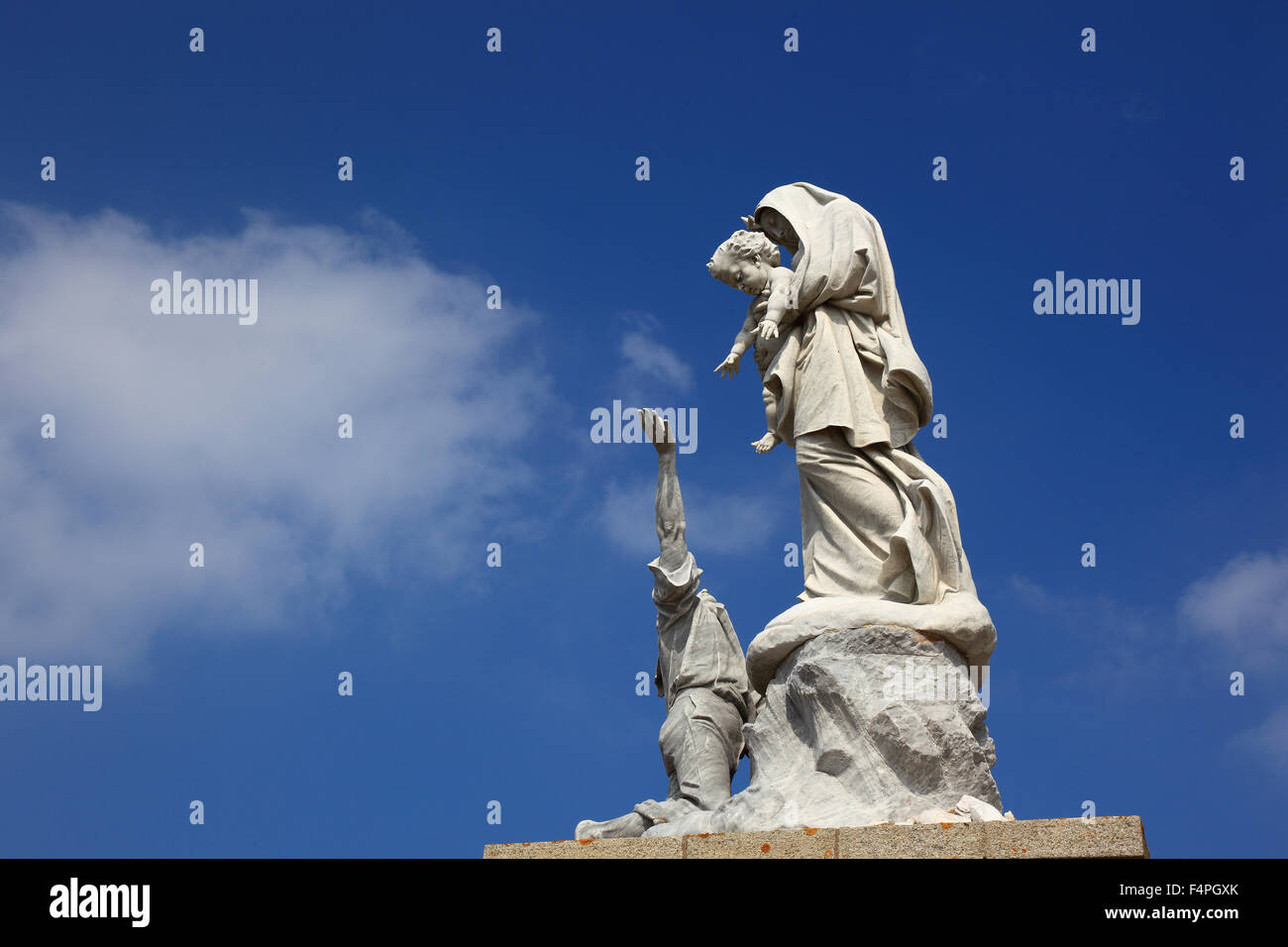 France, Brittany, Cap Sizun, Monument, Notre Dame des Naufrages ...