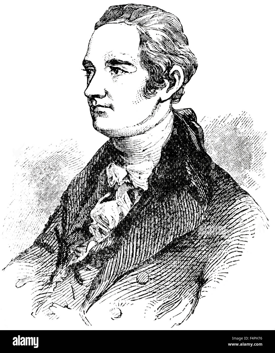 Alexander Hamilton, Engraving, 1889 Stock Photo - Alamy