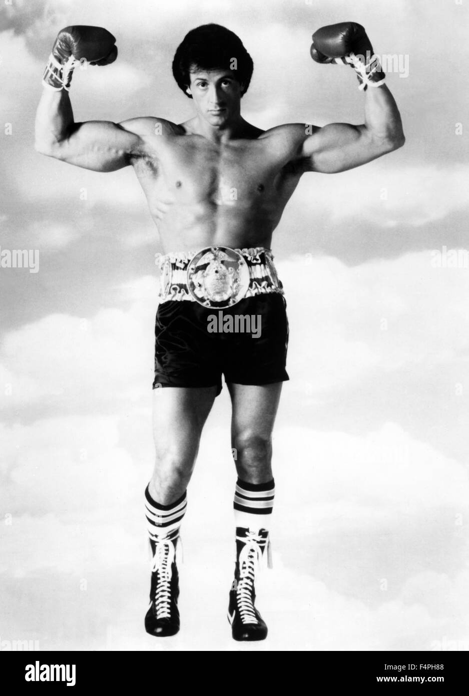 Sylvester stallone rocky iii Black and White Stock Photos & Images - Alamy