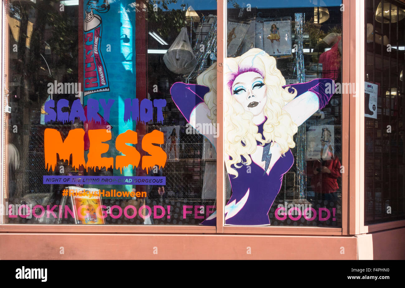 Halloween display in a store in New York City Stock Photo - Alamy